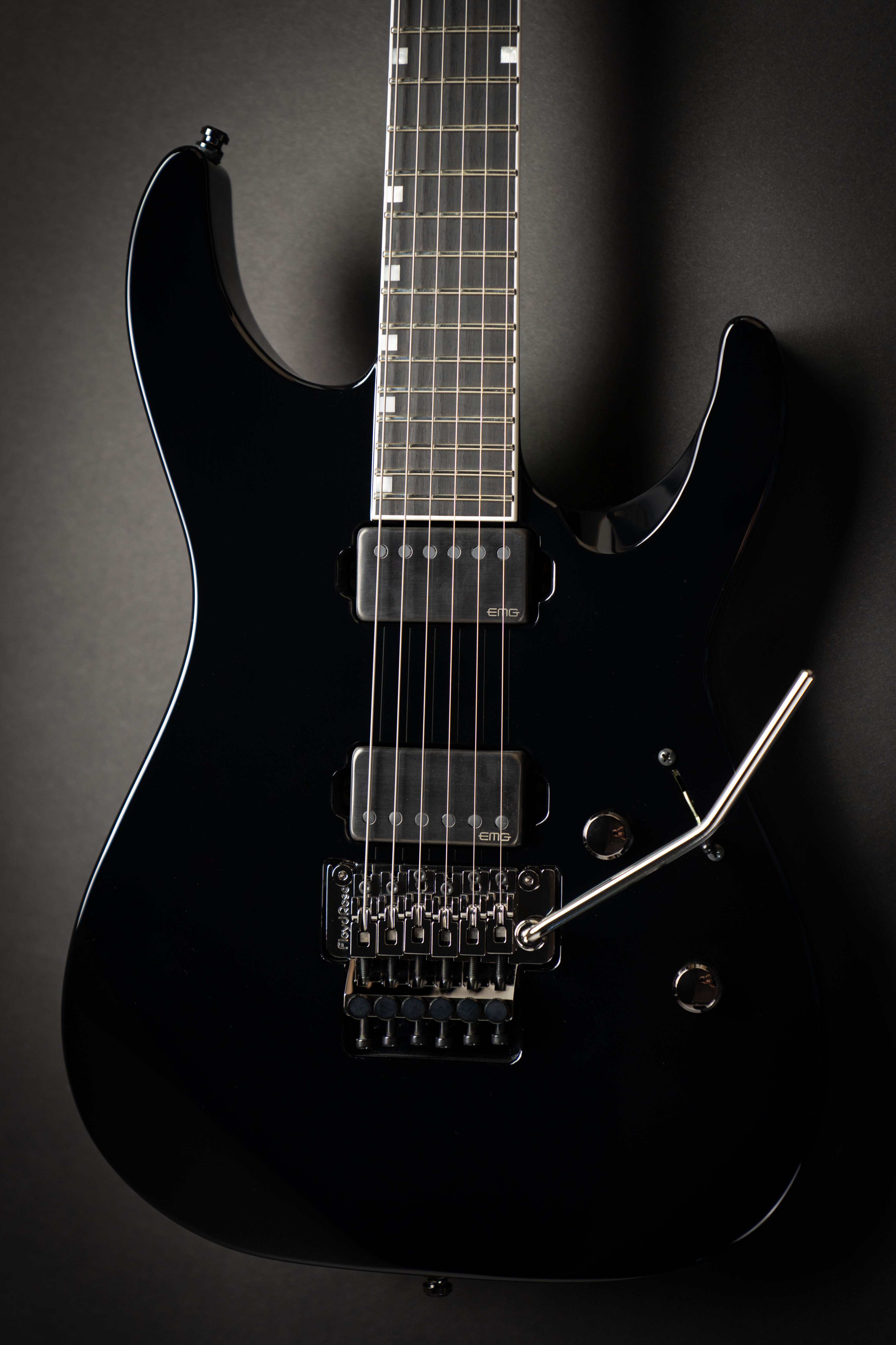 ESP Custom Shop M-II CTM FR-E Black (E2960232) – Guitars Rebellion